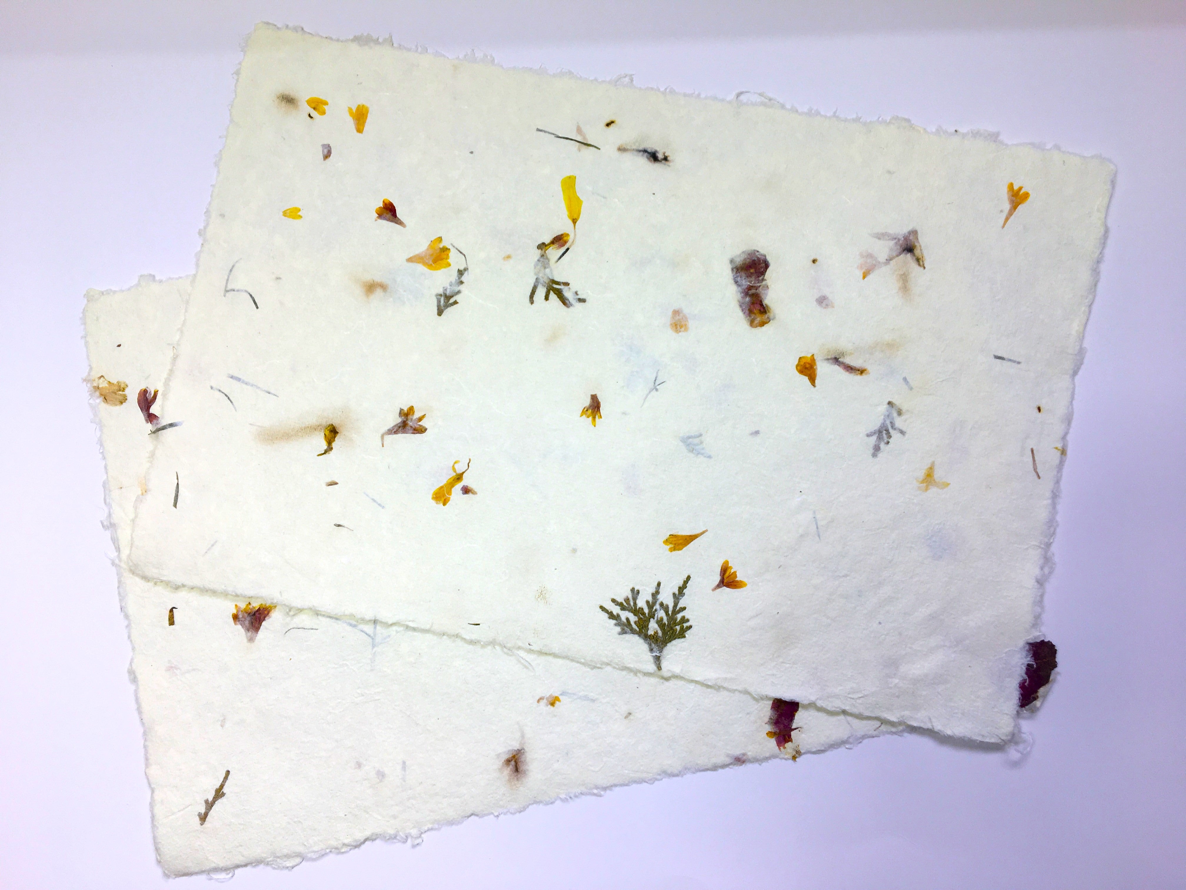 Hand made flower paper 100% cotton – Traditional BookBinding