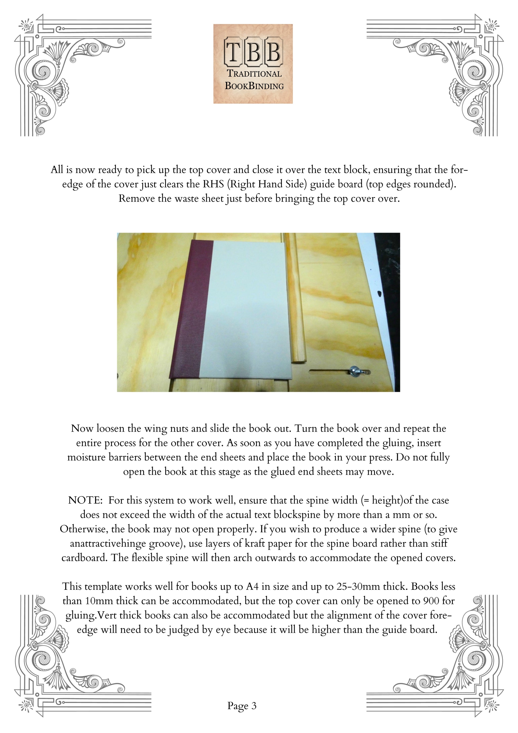 Bookbinding Casing Template – Traditional BookBinding