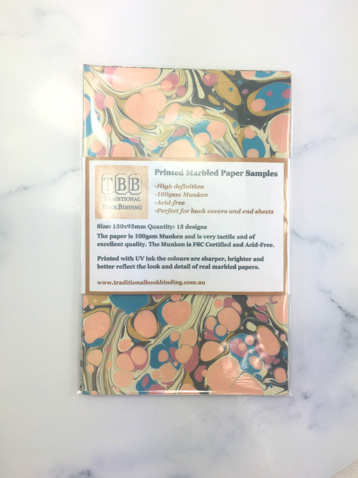 Printed marbled paper sample pack- HIGH DEFINITION- THICK 100gsm ACID ...