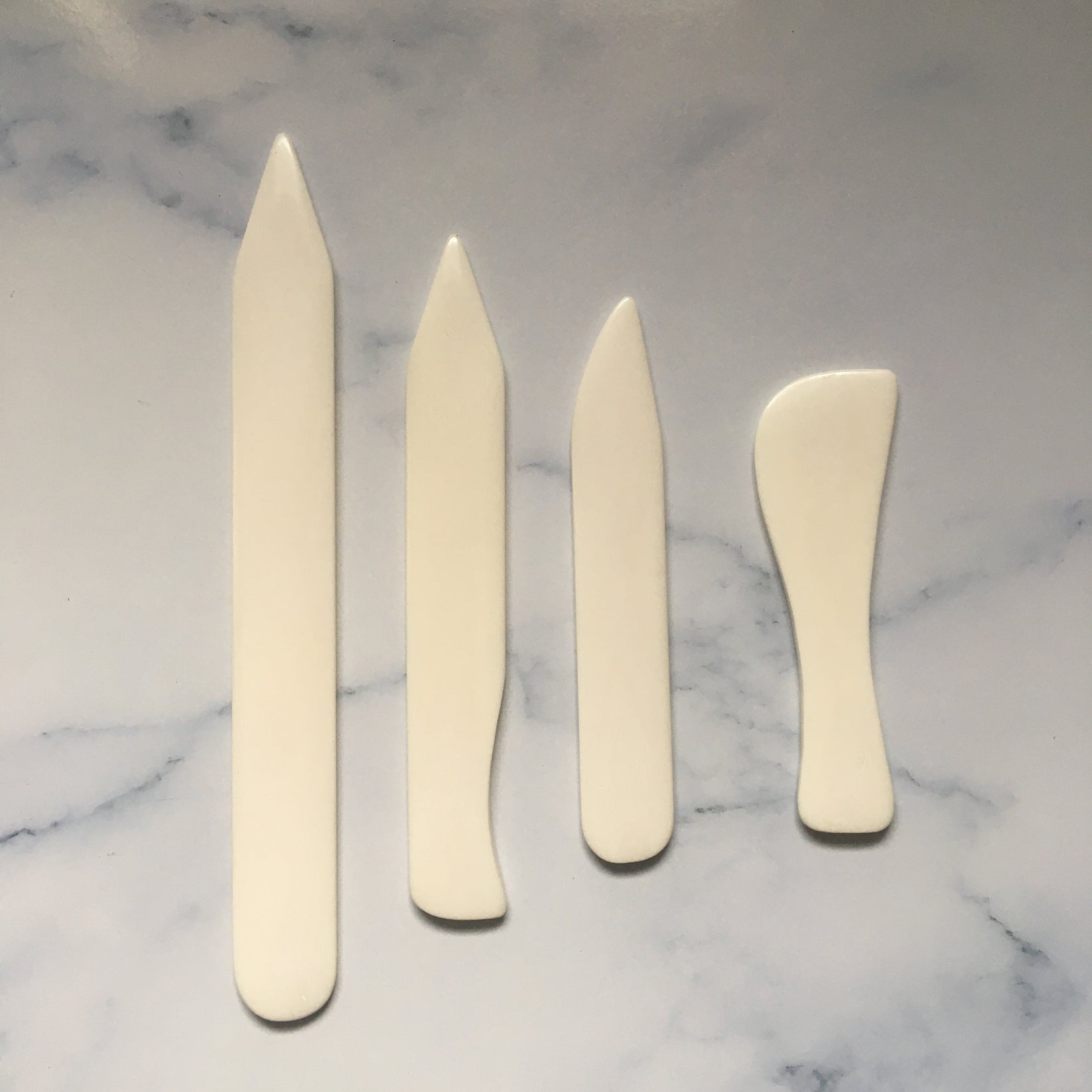 Genuine bone folder set- Set of 4 bone folders – Traditional BookBinding