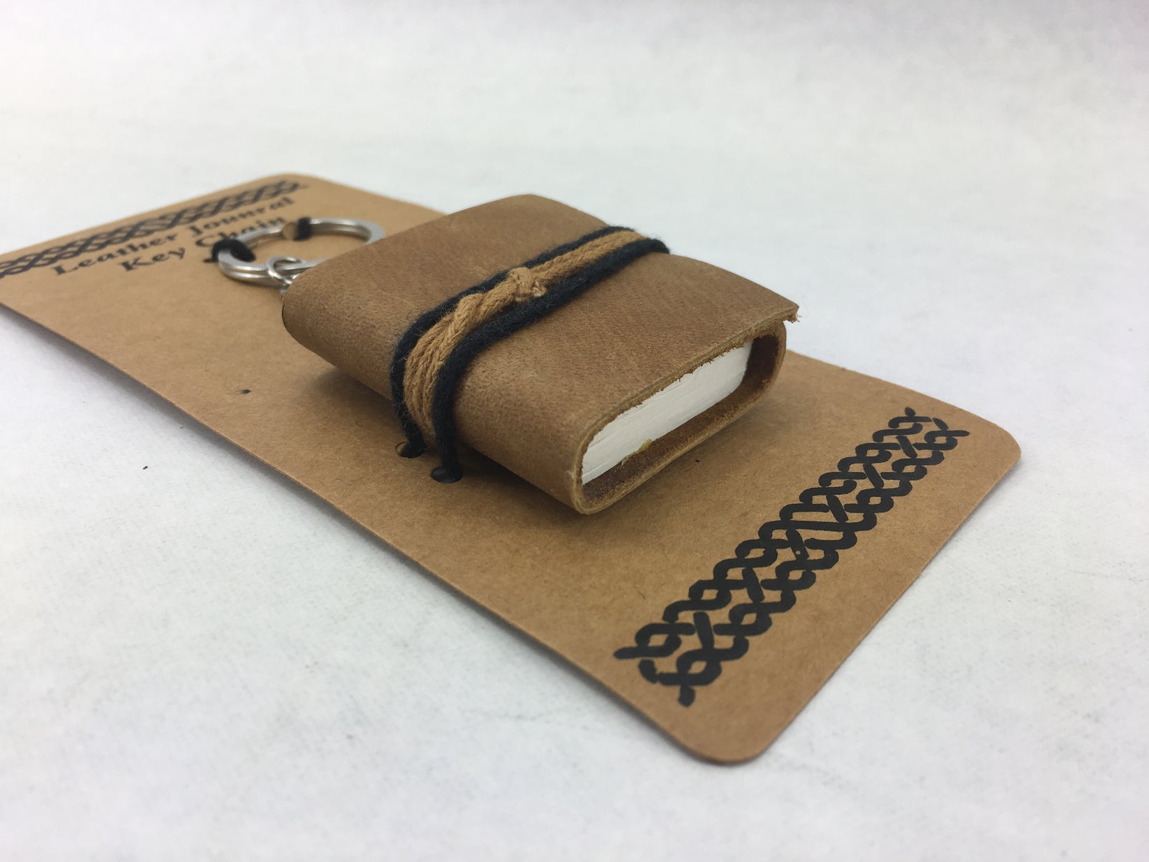 Miniature book key ring- Quality Handmade Leather Journal- ACID FREE ...