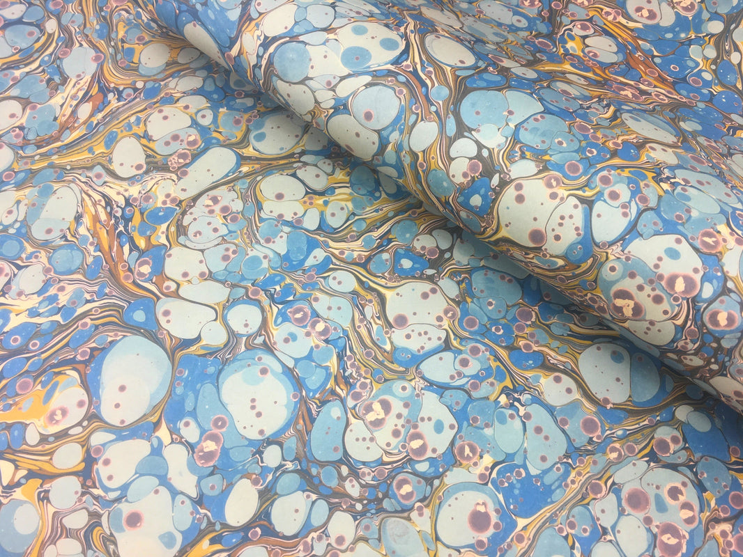 Endpaper- Printed Marbled Paper- Thick 100 GSM- FSC Certified and Acid ...