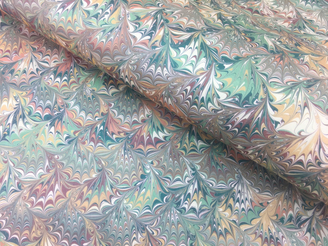 Endpaper- Printed Marbled Paper- Thick 100 GSM- FSC Certified and Acid ...