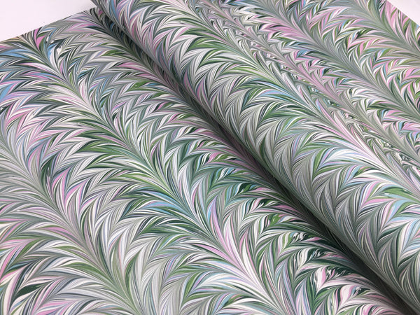 Endpaper- Printed Marbled Paper- Thick 100 GSM- FSC Certified and Acid ...